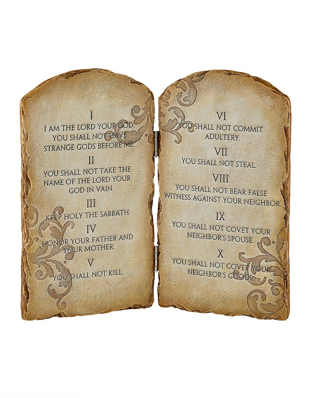 Ten Commandments Folding Plaque | THE DOMESTIC MONASTERY