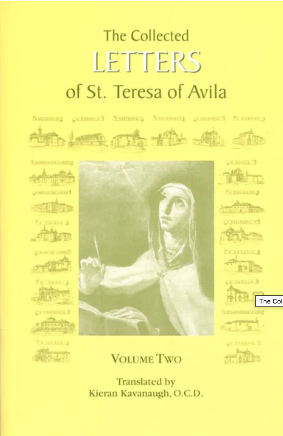 The Collected Letters of St. Teresa of Avila, vol. 2 | THE DOMESTIC ...