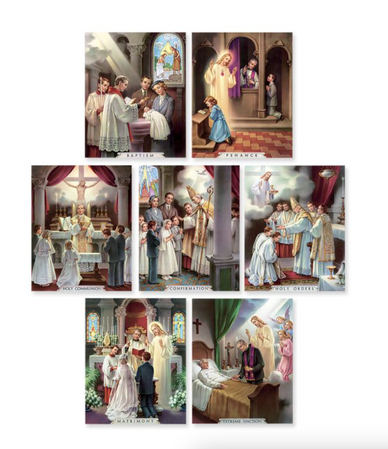 Seven Sacraments Posters | THE DOMESTIC MONASTERY