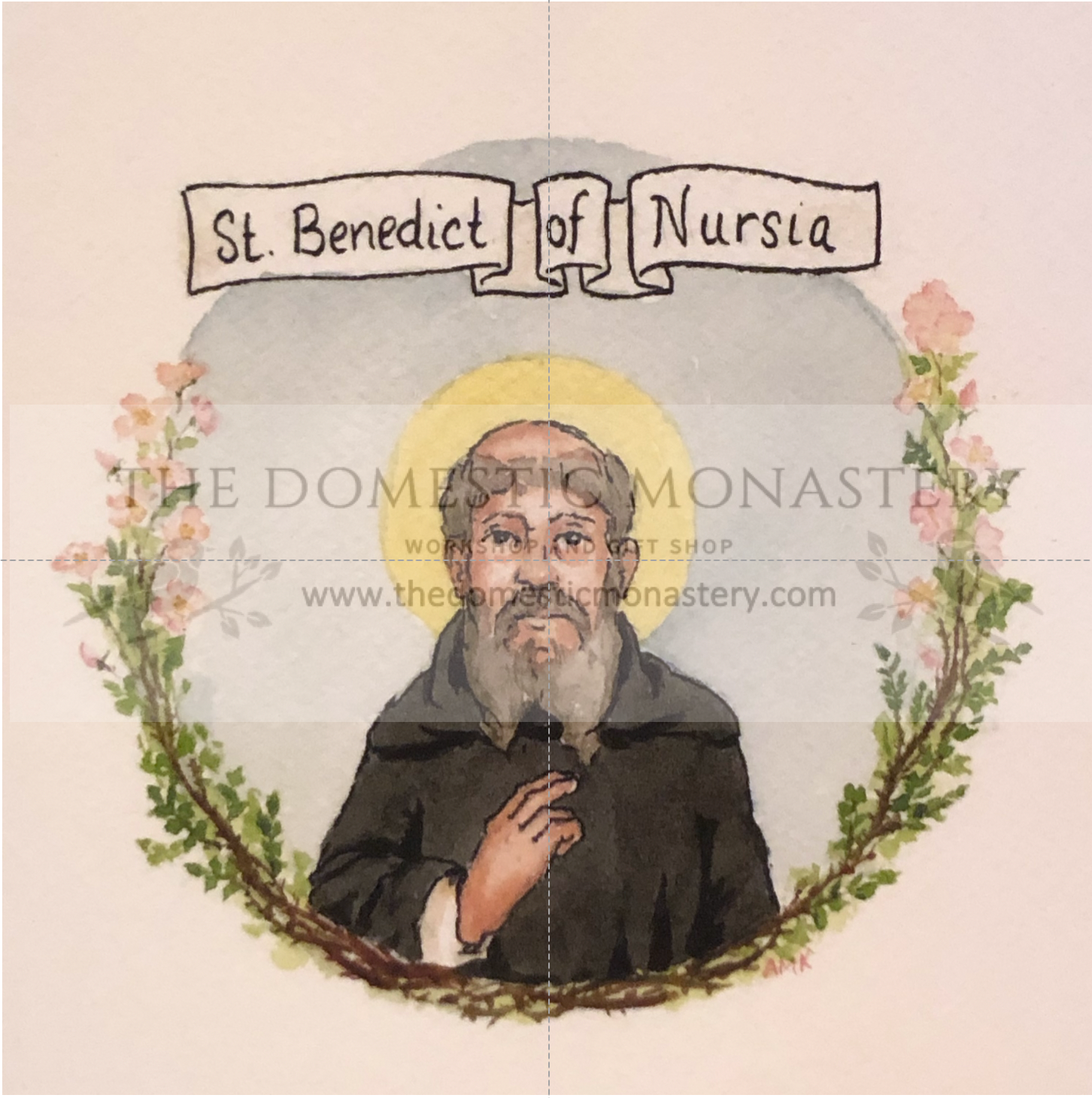 St. Benedict of Nursia Print | THE DOMESTIC MONASTERY | THE DOMESTIC ...