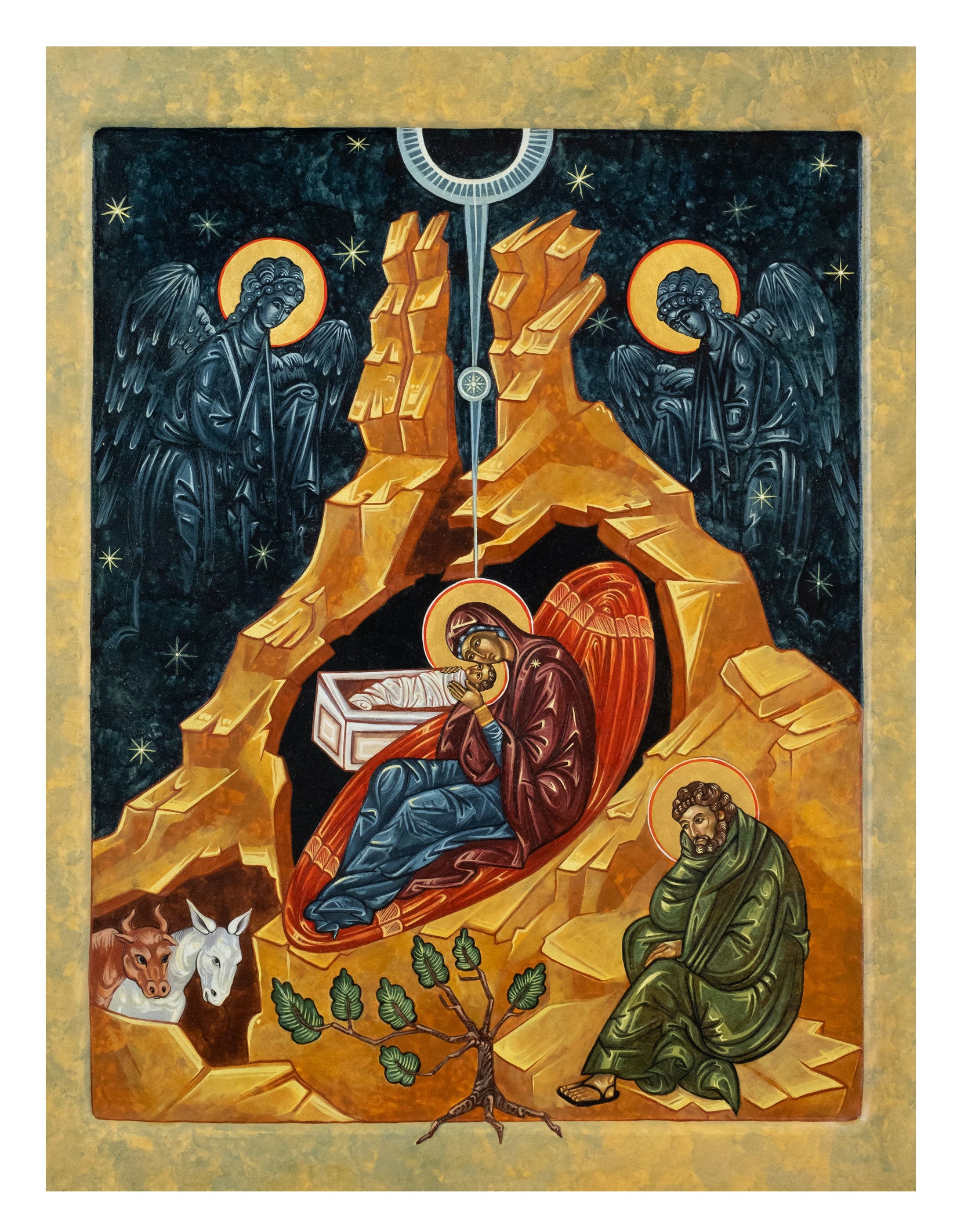 Nativity of Christ Orthodox Icon Print | THE DOMESTIC MONASTERY