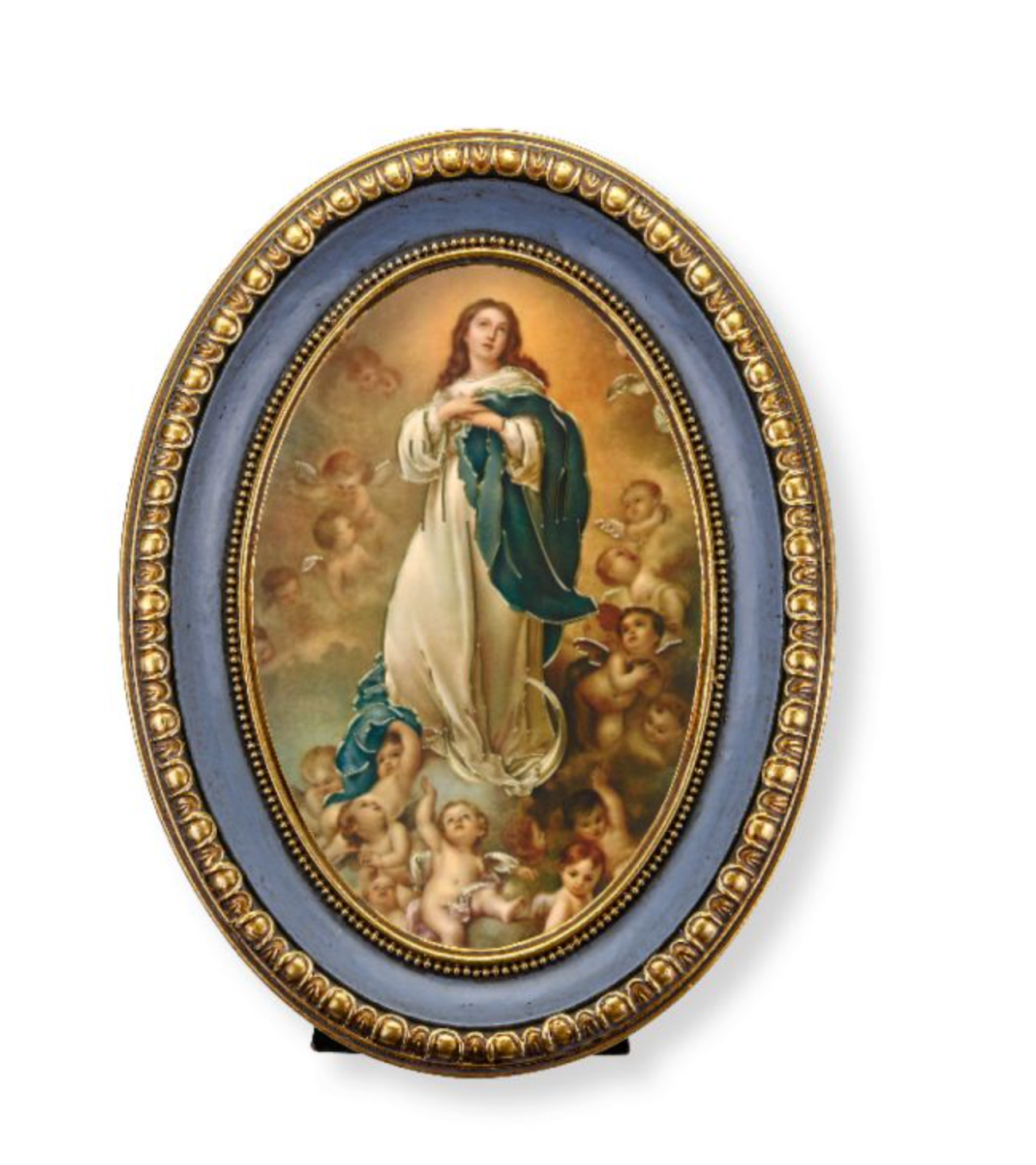 Oval Gold-Leaf Frame with a Immaculate Conception Print | THE DOMESTIC ...