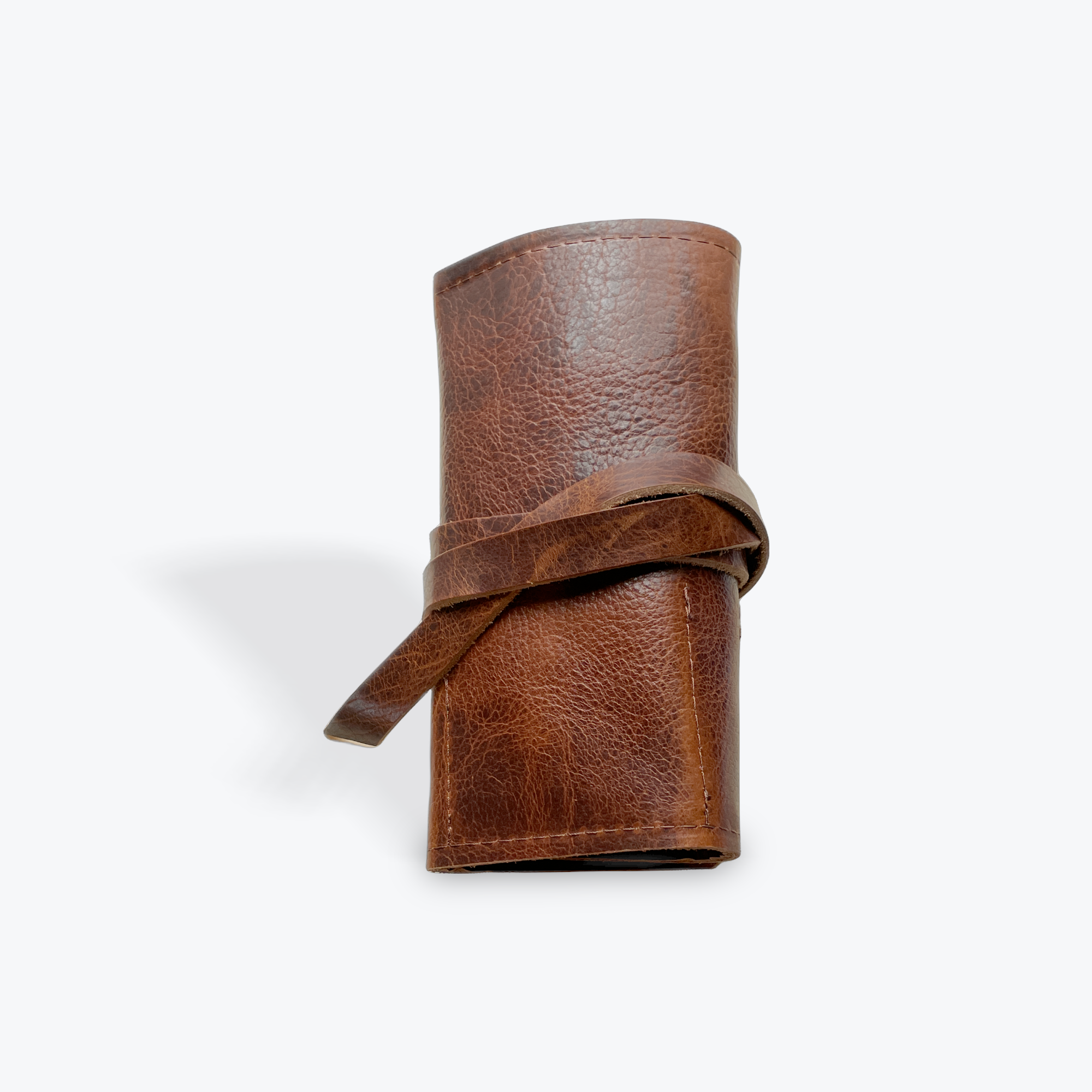Tolkien Leather Pipe Roll in Brown | THE DOMESTIC MONASTERY