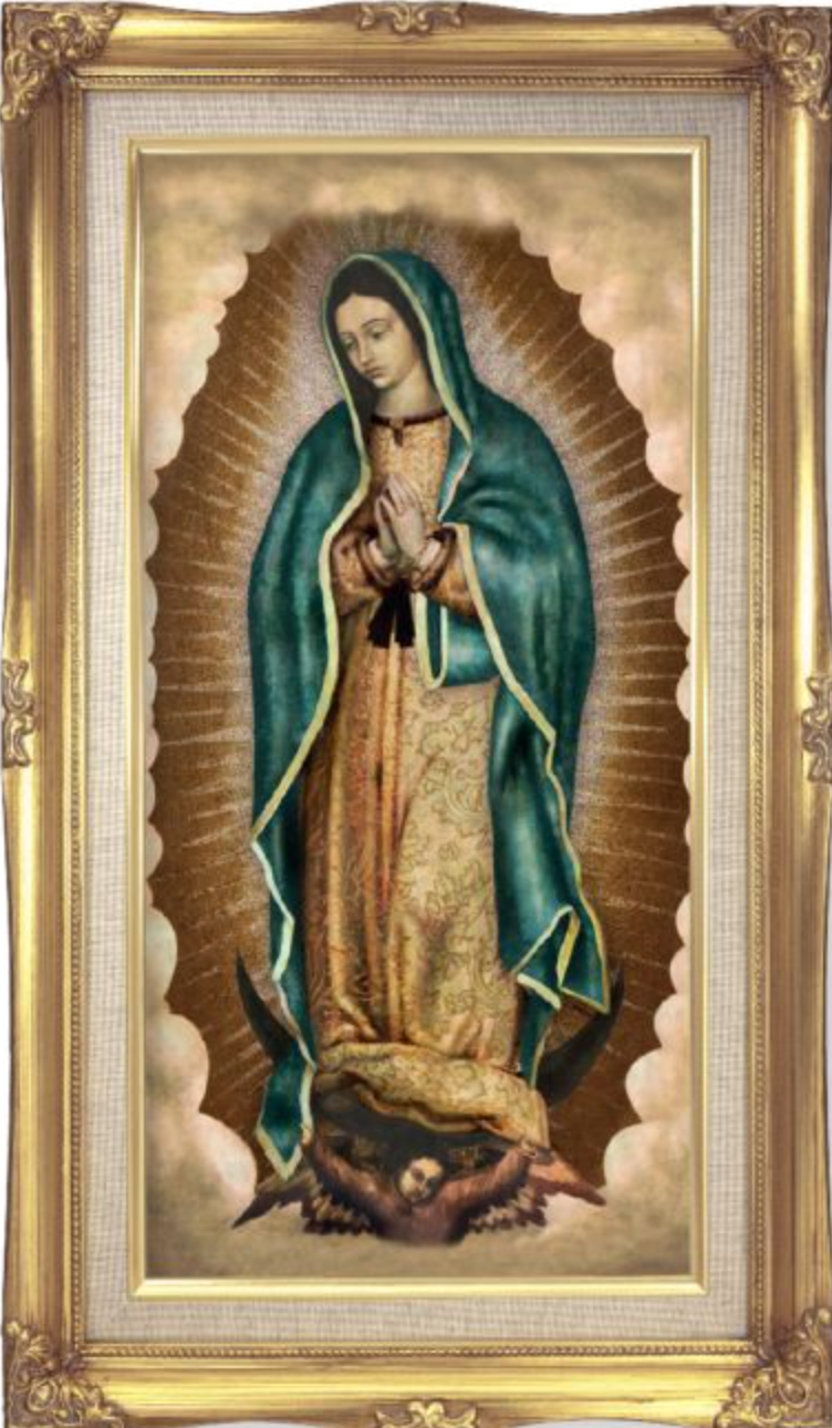 Our Lady of Guadalupe in Gold Leaf Frame | THE DOMESTIC MONASTERY