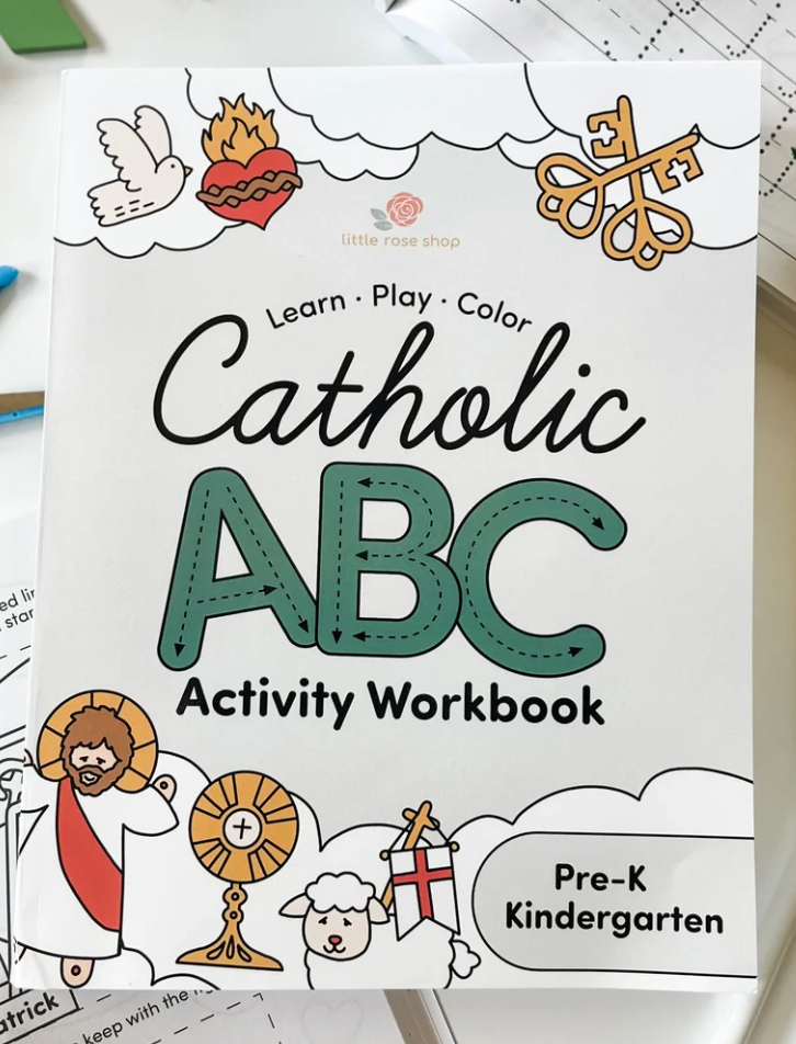 Catholic ABC Preschool Kindergarten Activity Workbook | THE DOMESTIC ...