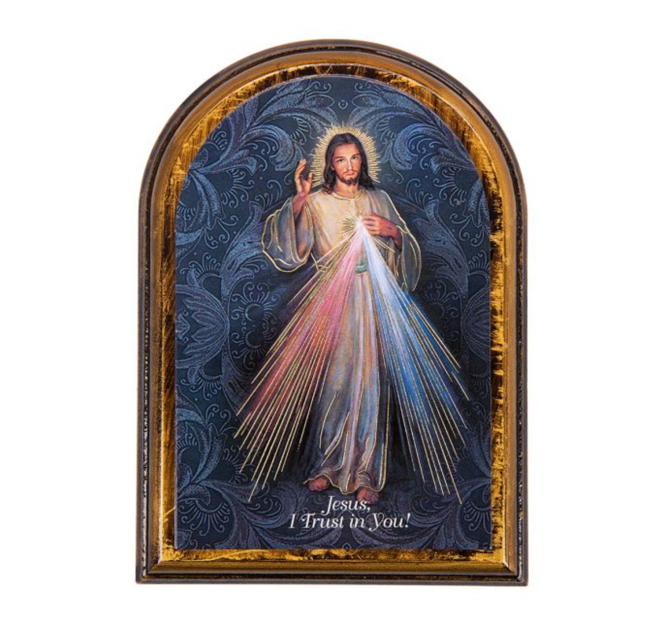Divine Mercy Arched Wood Plaque | THE DOMESTIC MONASTERY
