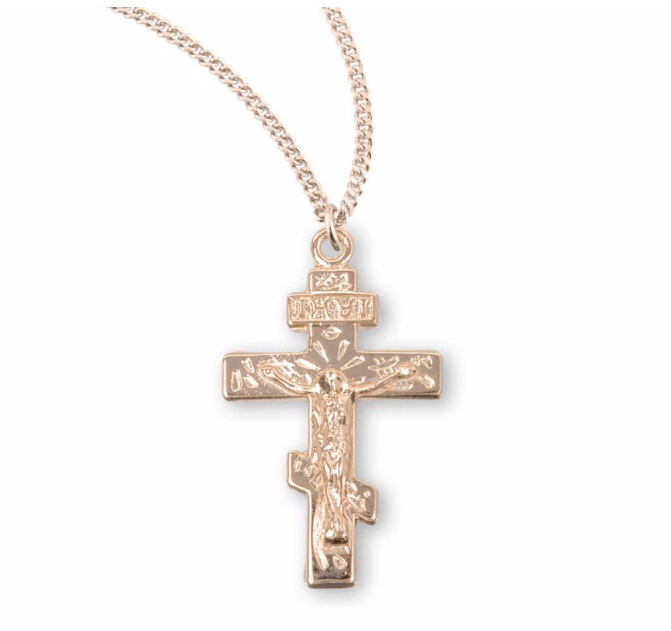 Byzantine Crucifix with Chain | THE DOMESTIC MONASTERY