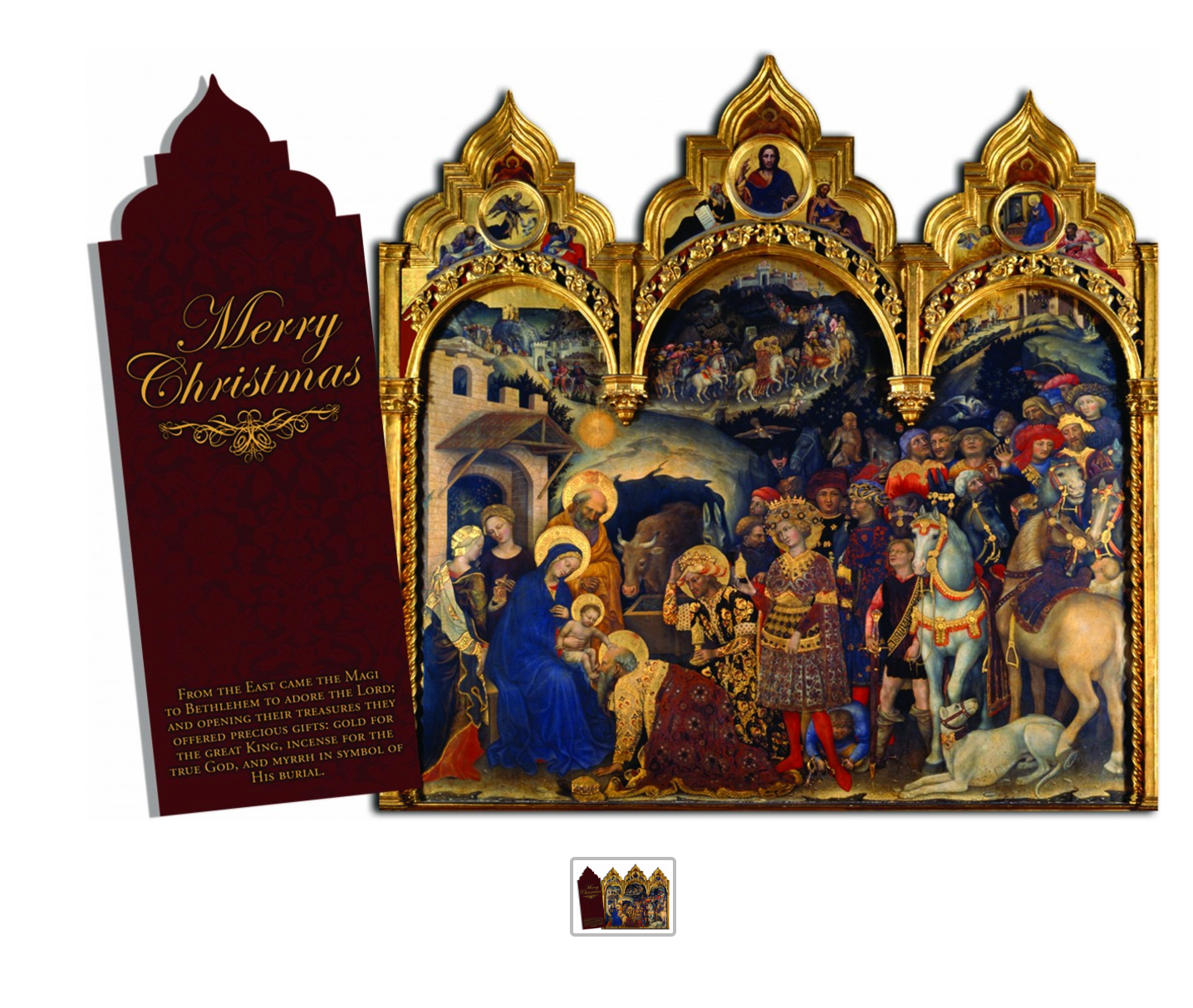 Merry Christmas' Tri-fold Christmas Cards | THE DOMESTIC MONASTERY